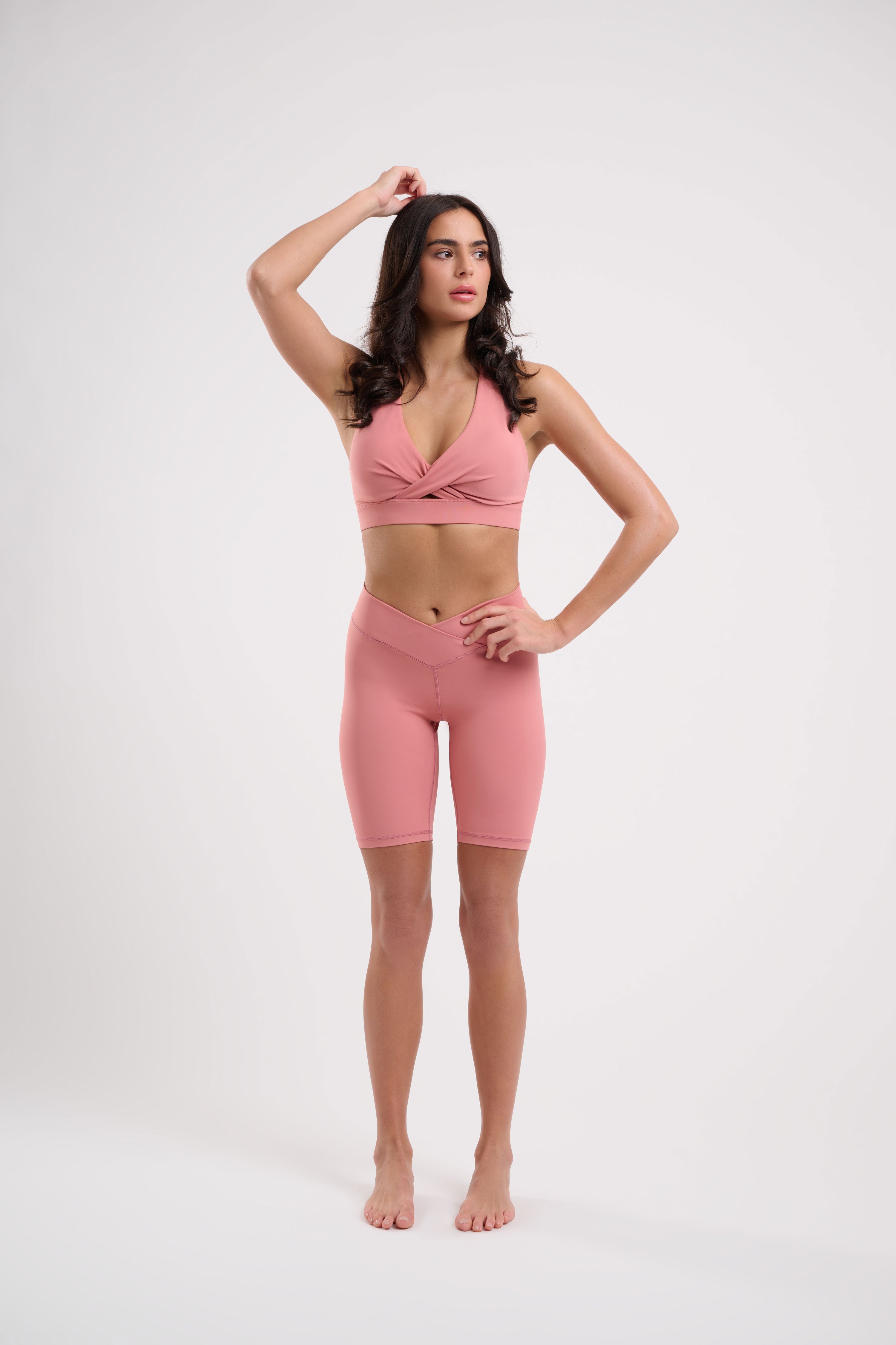 Iris Wrap Shorts Watermelon Pink – The Revivas