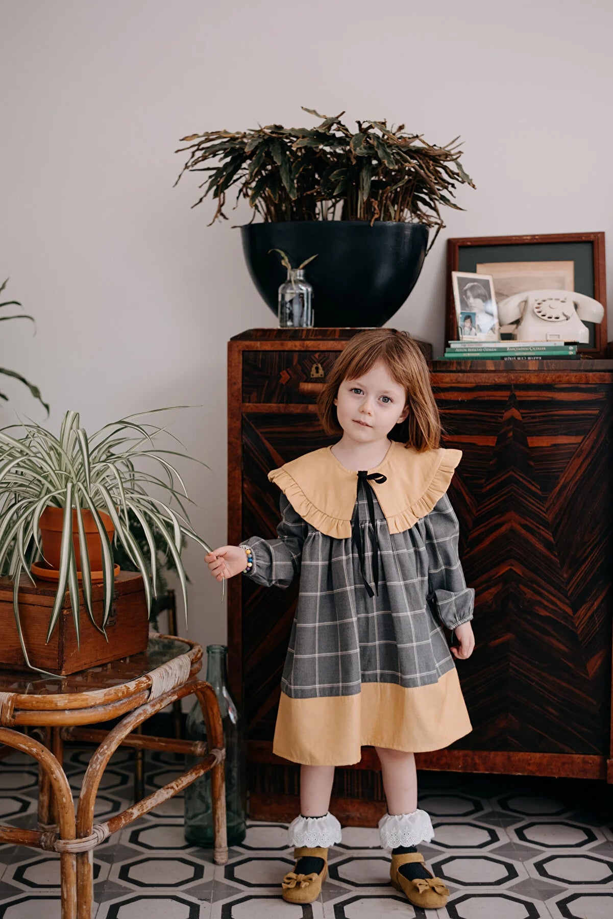 Tessa Baby Collar Girls’ Dress – The Revivas