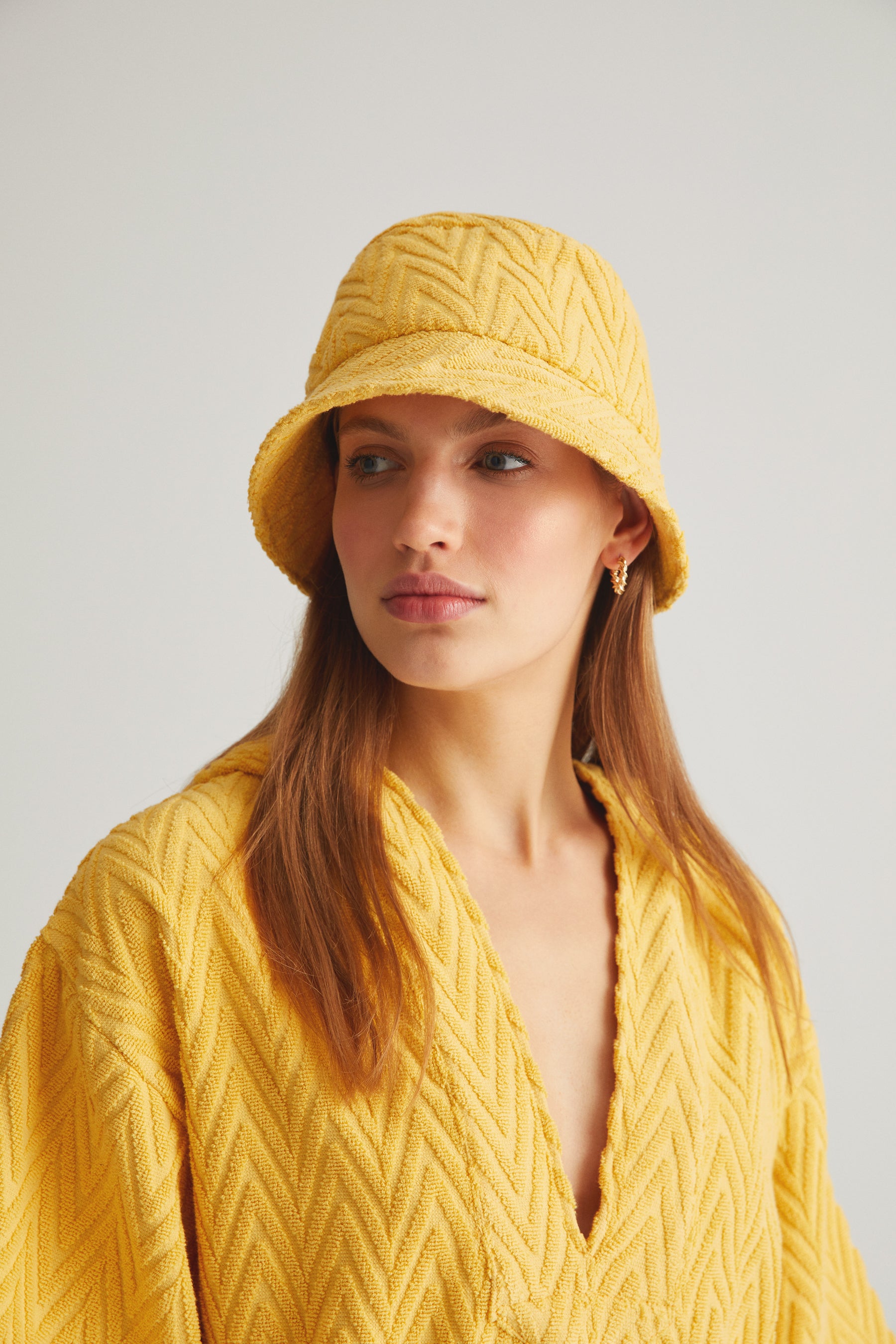 Sunshine Yellow Terry Hat – The Revivas