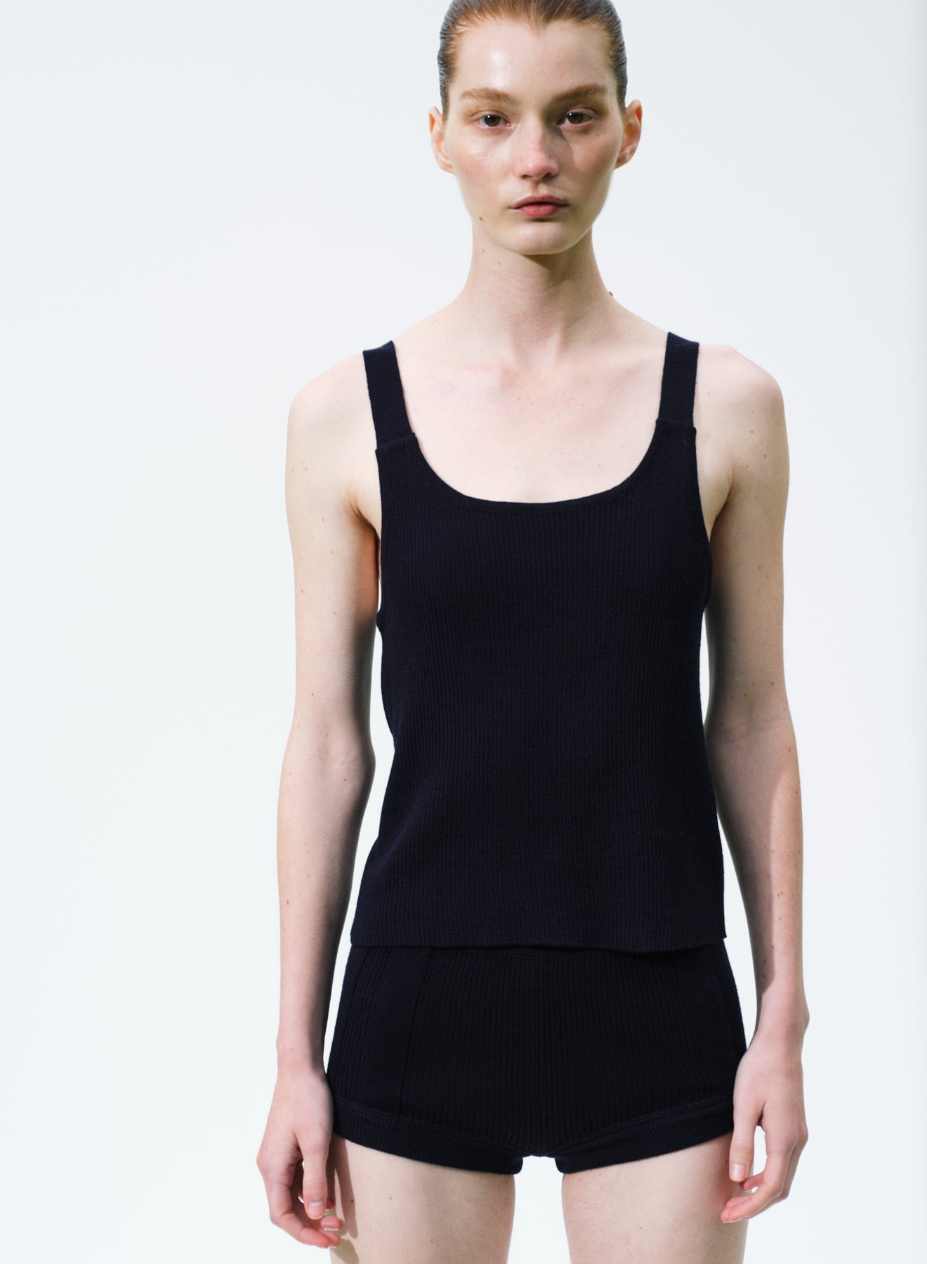 Kayla Navy Wool Tank Top – The Revivas