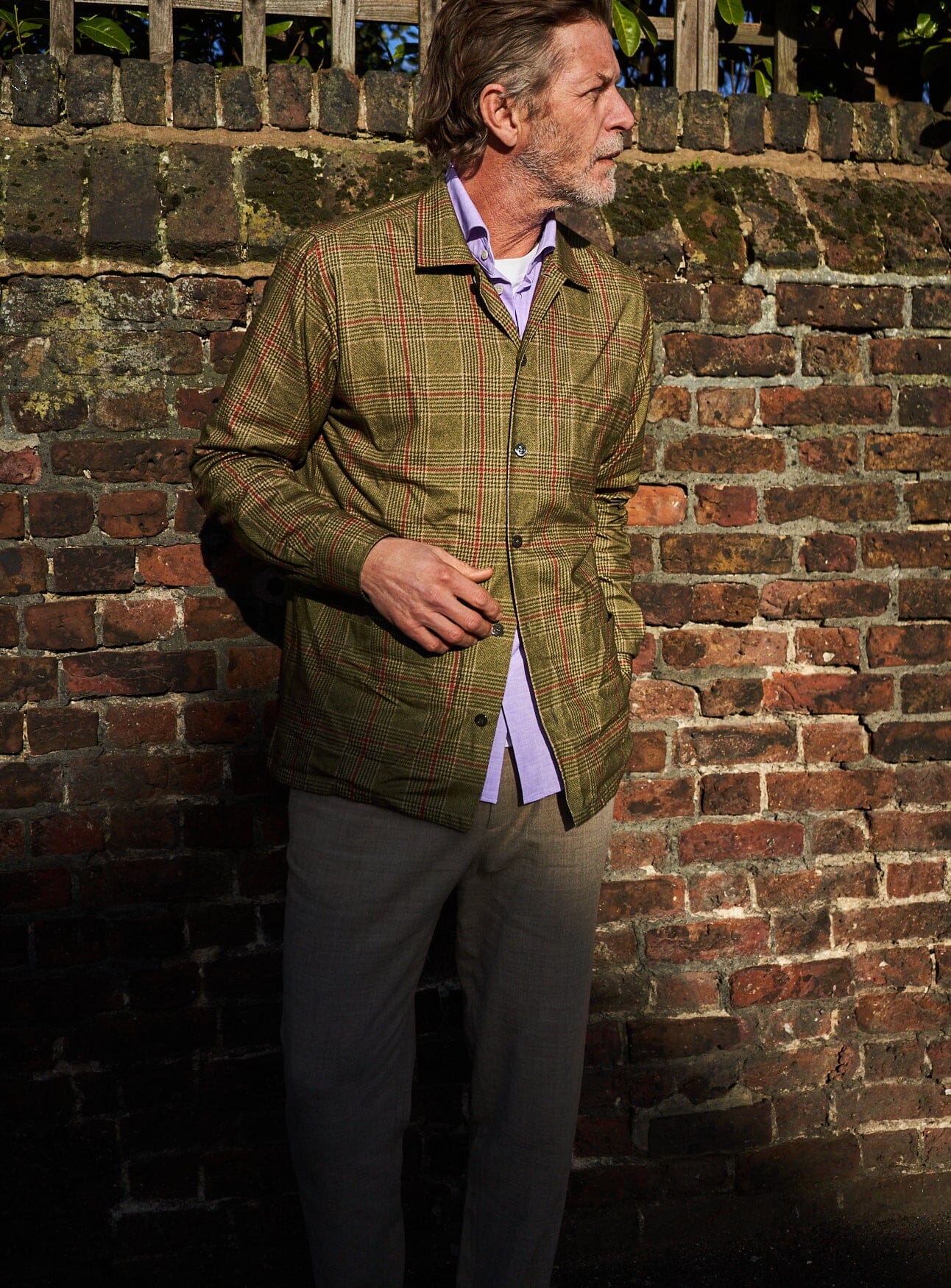 Recycled Flannel British Green Check Shirt Jacket – The Revivas