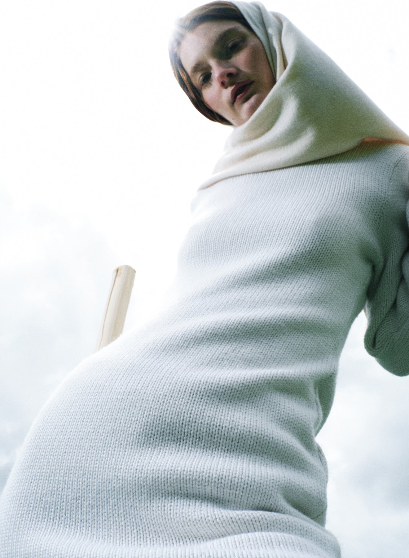 Scarlett Off-White Contrast Stitch Wool Mini Dress – The Revivas