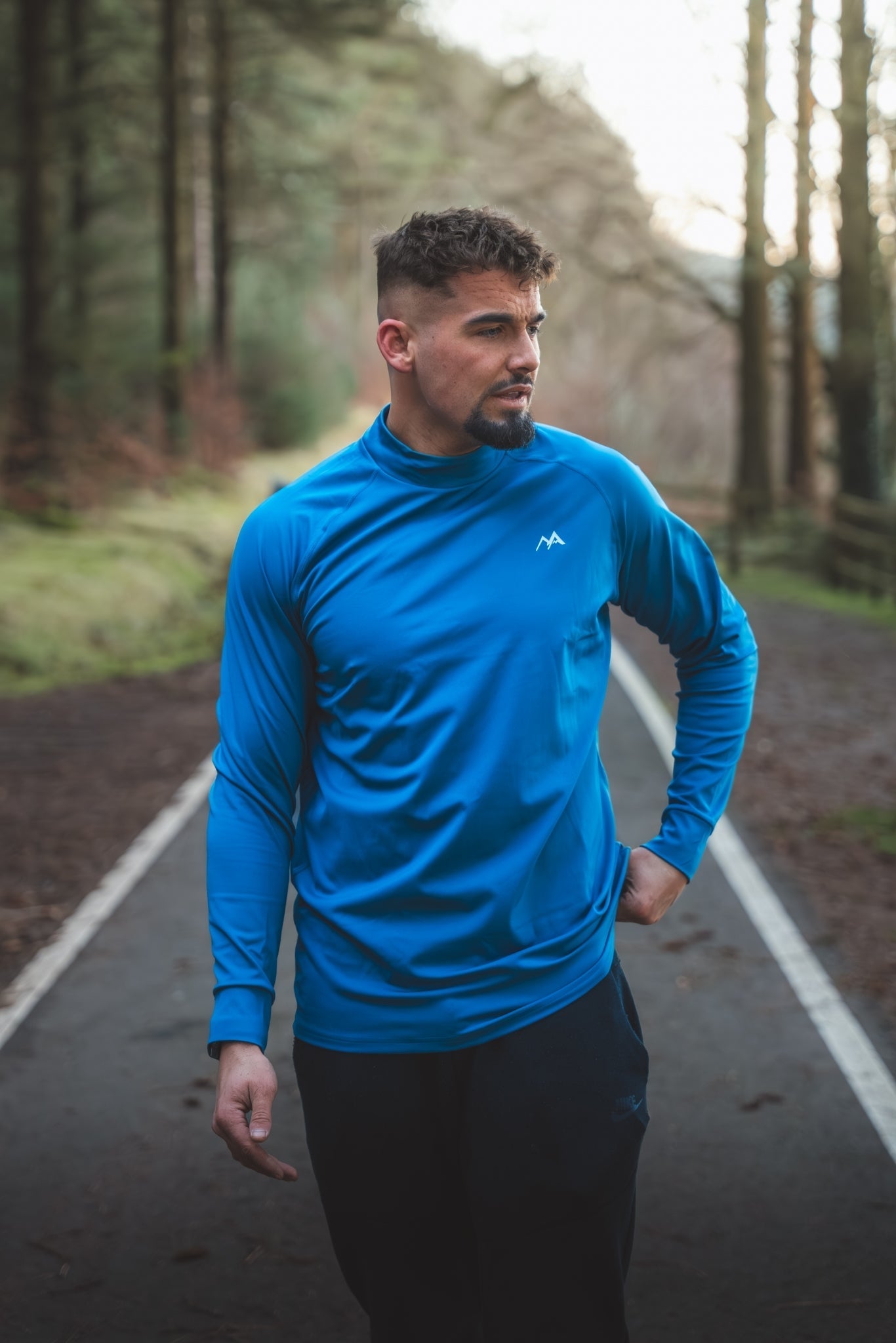 Men's Thermal Base Layer Top Midnight Blue – The Revivas