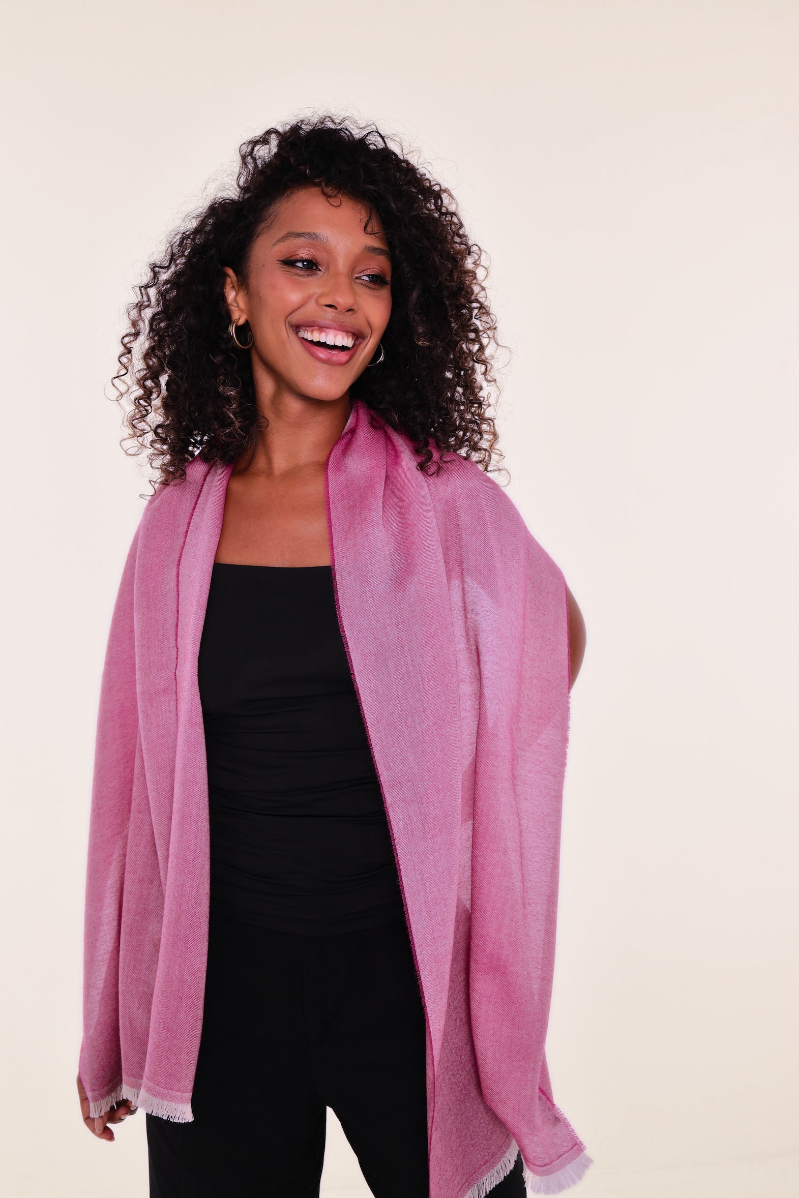 Deep Pink Pashmina Shawl – The Revivas